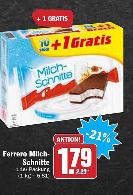 Ferrero Milchschnitte Angebot bei AEZ - 1Prospekte.de