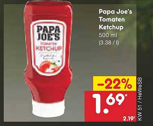Papa Joe's Tomaten Ketchup Angebot bei Netto Marken-Discount ...