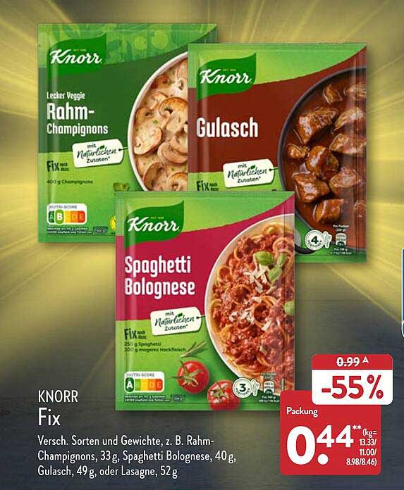 Knorr Fix Angebot bei ALDI Nord - 1Prospekte.de