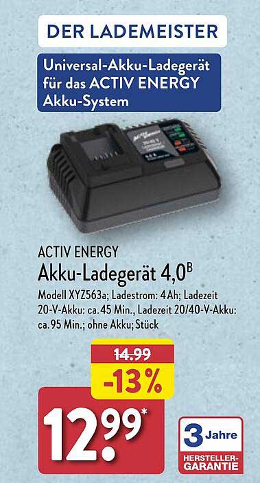 Aldi Akku Ladegerat