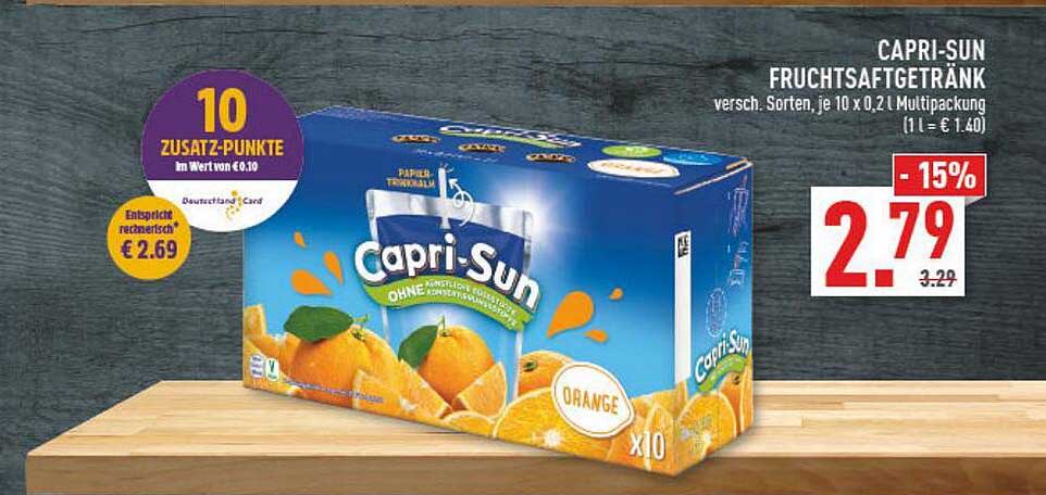 Capri-sun Fruchtsaftgetränk Versch. Sorten Angebot bei Marktkauf ...