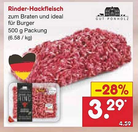 Rinder-hackfleisch Angebot bei Netto Marken-Discount - 1Prospekte.de