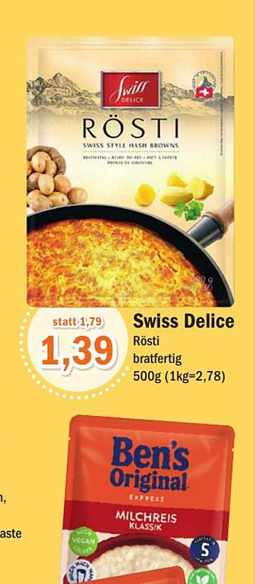 Swiss Delice Rösti Angebot bei Aktiv Irma