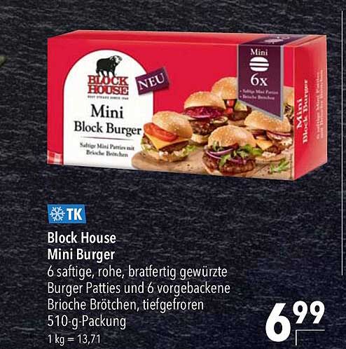 Block House Mini Burger Angebot bei CITTI Markt - 1Prospekte.de