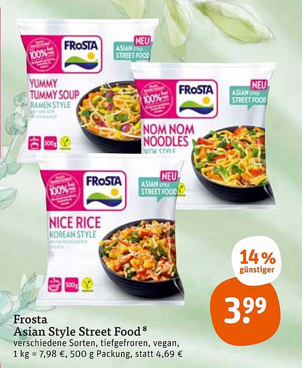 Frosta Asian Style Street Food Angebot bei Tegut - 1Prospekte.de