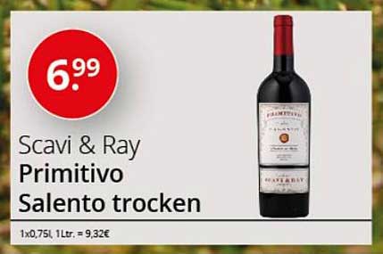Scavi&ray Primitivo Salento Trocken Angebot bei Sagasser - 1Prospekte.de
