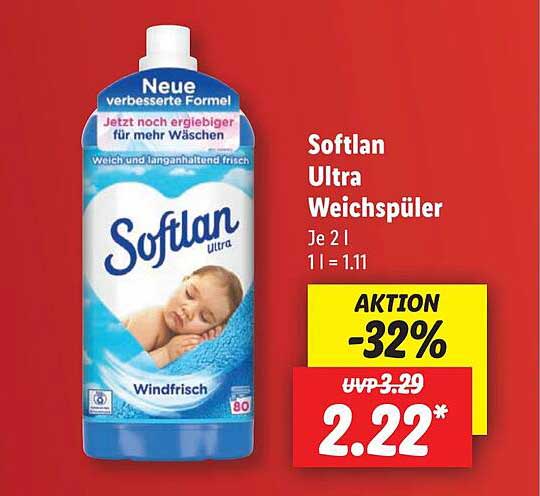 Softlan Ultra Weichspüler Angebot bei Lidl - 1Prospekte.de