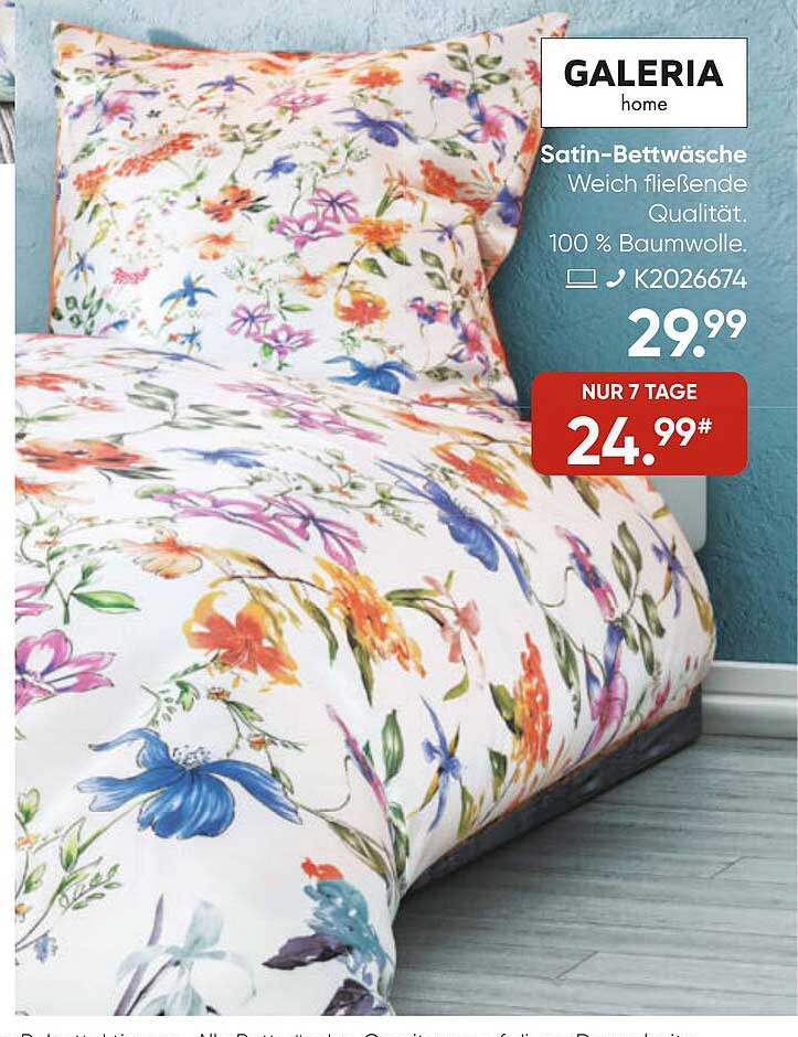 Verwunderlich Galeria Kaufhof Bettwsche Angebot Fotos