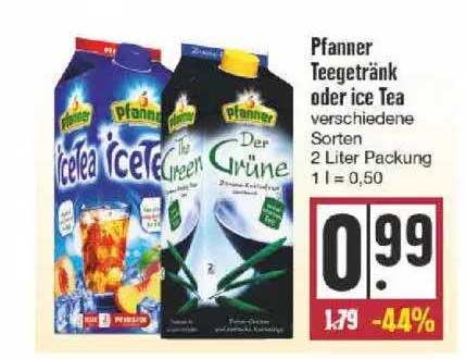 Pfanner Teegetränk Oder Ice Tea Angebot bei EDEKA - 1Prospekte.de