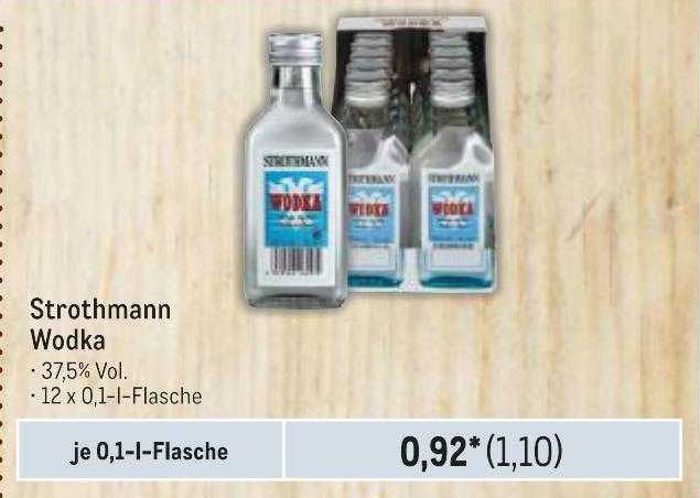 Strothmann Wodka Angebot bei METRO - 1Prospekte.de