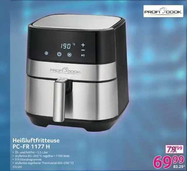 Profi Cook Heibluftfritteuse Pc-fr 1177 H Angebot bei Selgros ...