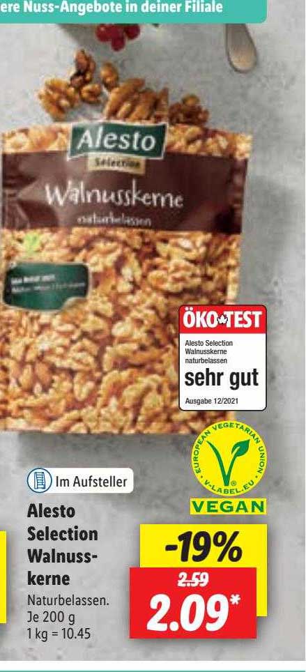 Alesto Selection Walnusskerne Angebot bei Lidl - 1Prospekte.de
