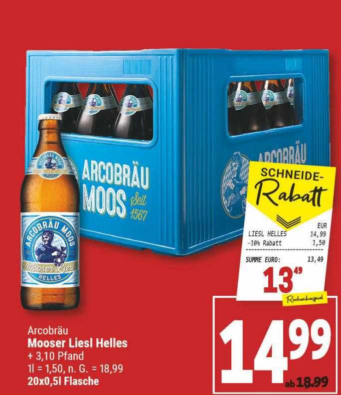 Arcobräu Mooser Liesl Helles Angebot bei Marktkauf - 1Prospekte.de