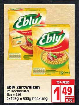 Ebly Zartweizen Angebot bei EDEKA - 1Prospekte.de