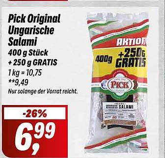 Pick Original Ungarische Salami Angebot bei Simmel - 1Prospekte.de