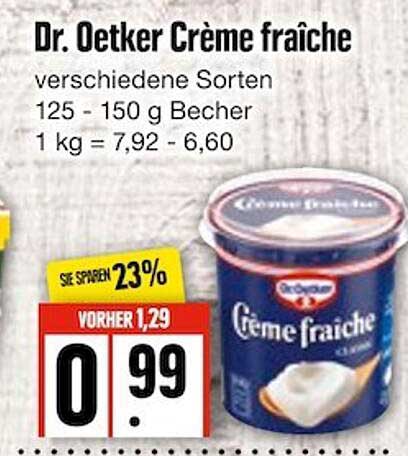 Dr Oetker Crème Fraîche Angebot bei EDEKA - 1Prospekte.de