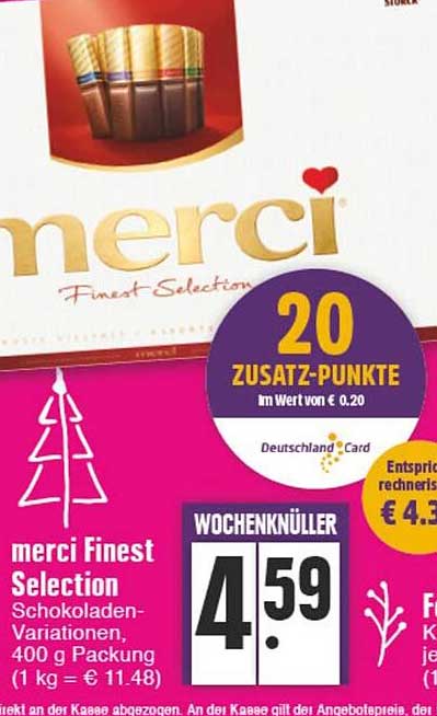 Merci Finest Selection Angebot bei EDEKA