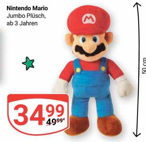 Nintendo Mario Jumbo Plüsch Angebot bei Globus