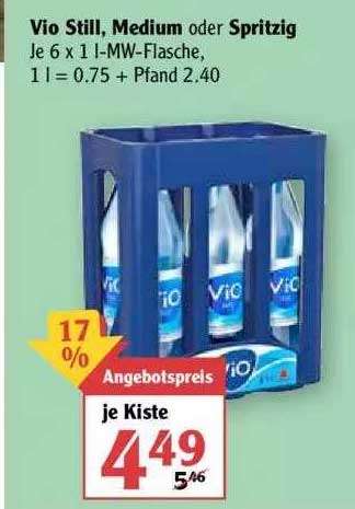Vio Still, Medium Oder Spritzig Angebot bei Globus - 1Prospekte.de