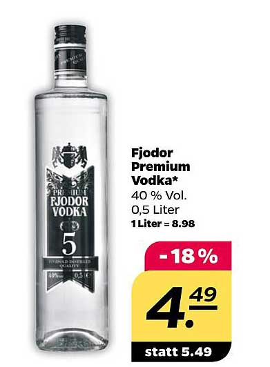 Fjodor Premium Vodka Angebot bei Netto - 1Prospekte.de