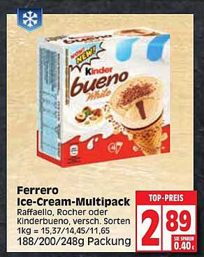 Ferrero Ice-cream-multipack Angebot bei EDEKA - 1Prospekte.de