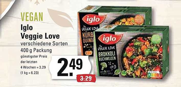 Iglo Veggie Love Vegan Angebot bei Meyer's Frischemarkt - 1Prospekte.de