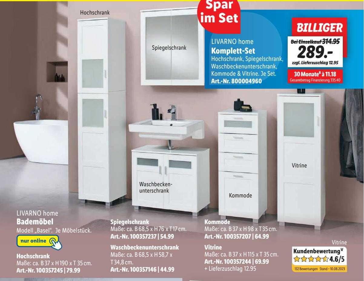 Livarno Home Komplett-set Angebot bei Lidl - 1Prospekte.de