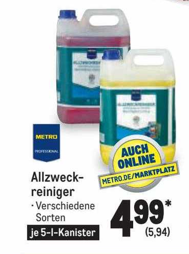 Metro Professional Allzweckreiniger Angebot bei METRO - 1Prospekte.de