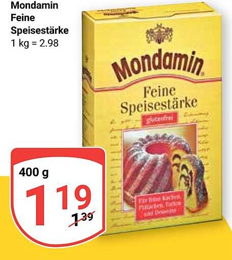 Mondamin Feine Speisestärke Angebot bei Globus - 1Prospekte.de