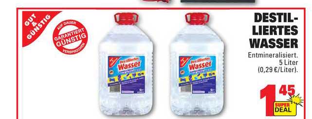 Gut & Günstig Destilliertes Wasser Angebot bei Marktkauf - 1Prospekte.de