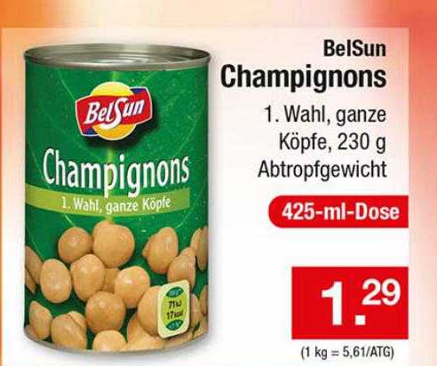 Belsun Champignons Angebot bei Zimmermann - 1Prospekte.de