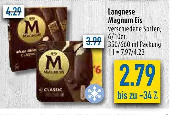 Langnese Magnum Eis Angebot bei Diska - 1Prospekte.de