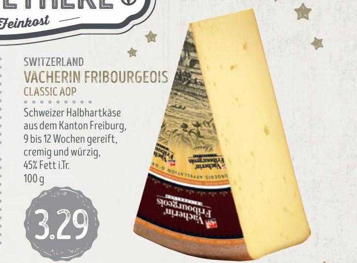 Switzerland Vacherin Fribourgeois Classic Aop Angebot bei Edeka Struve ...