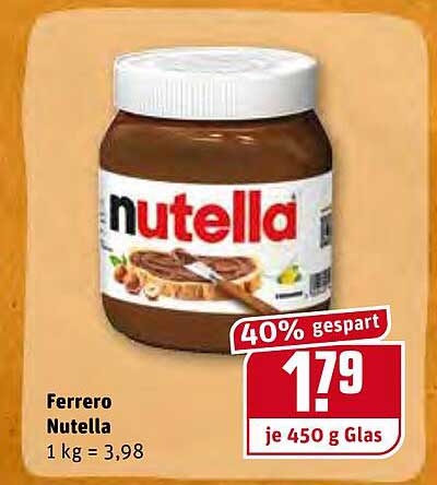 Ferrero Nutella Angebot bei REWE