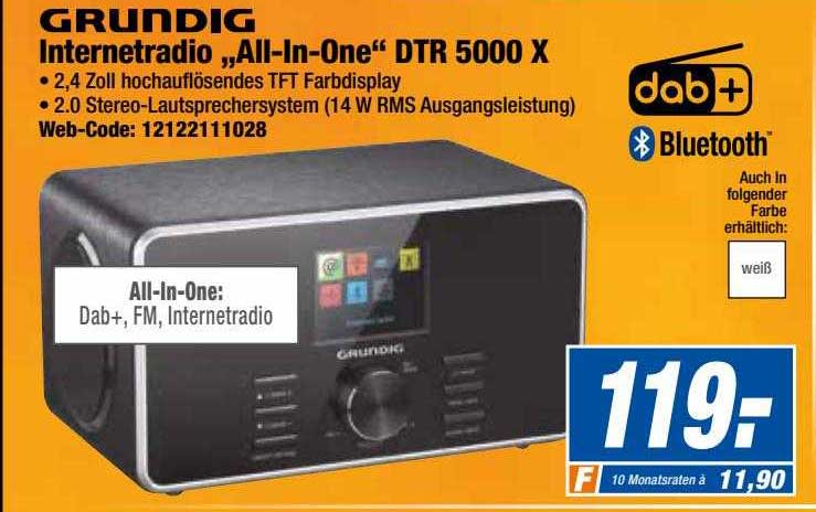 Grundig Internetradio „all-in-one“ Dtr 5000 X Angebot bei Expert ...