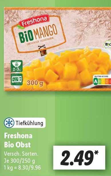 Freshona Bio Obst Angebot bei Lidl - 1Prospekte.de