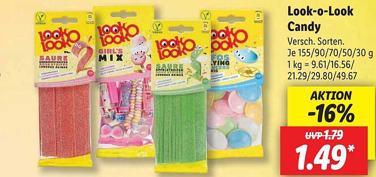 Look-o-look Candy Angebot bei Lidl - 1Prospekte.de