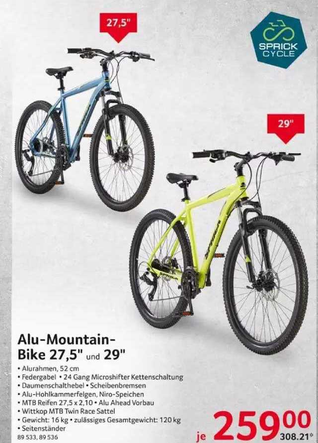 Sprick Cycle Alu-mountain-bike 27.5" Und 29" Angebot bei Selgros ...