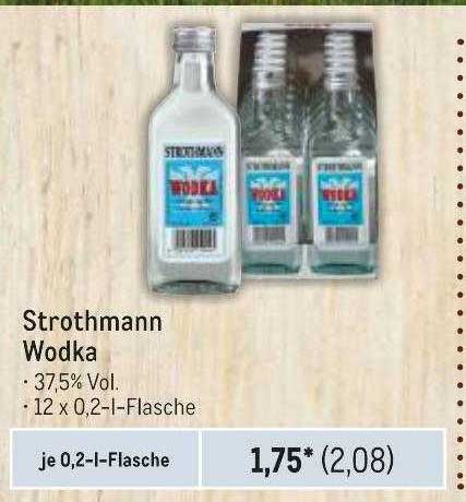 Strothmann Wodka Angebot bei METRO - 1Prospekte.de