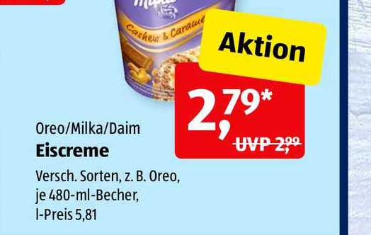 Oreo-milka-daim Eiscreme Angebot bei ALDI SÜD - 1Prospekte.de