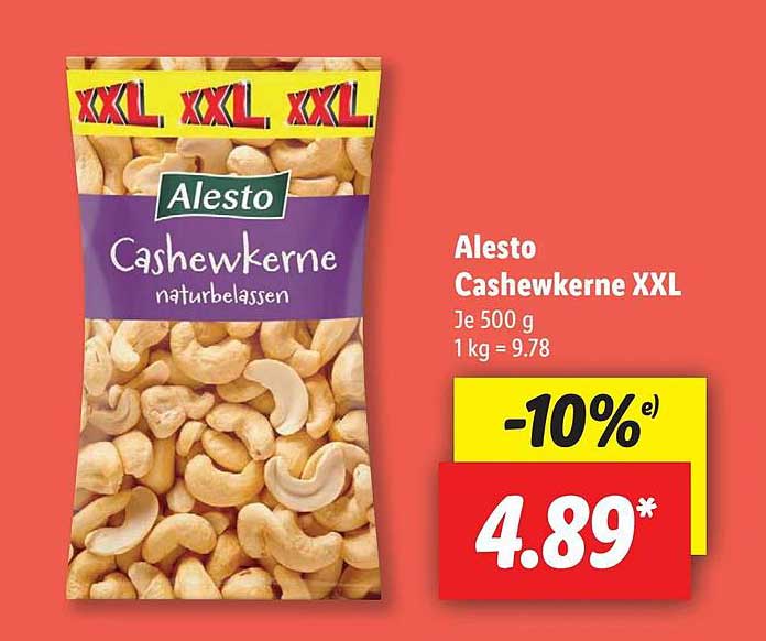 Alesto Cashewkerne XXL Angebot bei Lidl - 1Prospekte.de