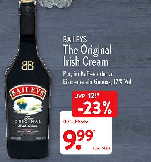 Baileys The Original Irish Cream Angebot bei ALDI Nord - 1Prospekte.de