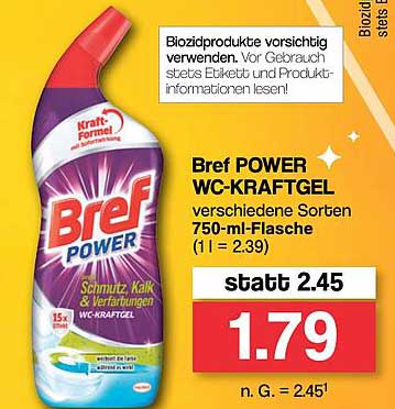 Bref Power Wc-kraftgel Angebot bei Famila Nordwest - 1Prospekte.de