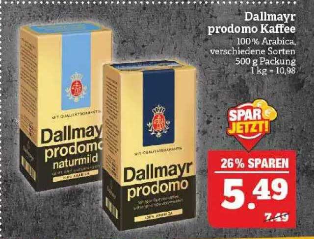 Dallmayr Prodomo Kaffee Angebot bei Marktkauf - 1Prospekte.de