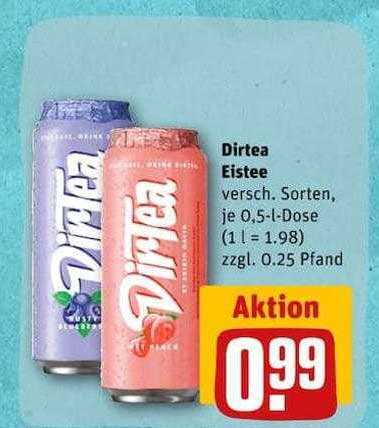 Dirtea Eistee Angebot bei REWE - 1Prospekte.de