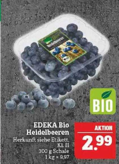 Edeka Bio Heidelbeeren Angebot bei Marktkauf - 1Prospekte.de