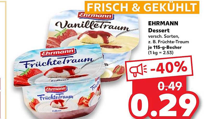 Ehrmann Dessert Angebot bei Kaufland - 1Prospekte.de