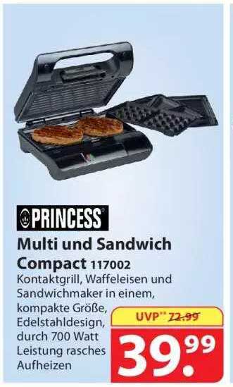 Princess Multi Und Sandwich Compact Angebot bei Famila - 1Prospekte.de
