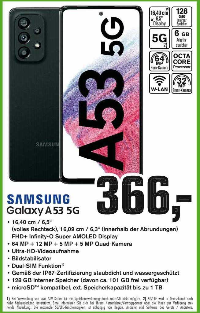 Samsung Galaxy A53 5g Angebot bei Alphatecc