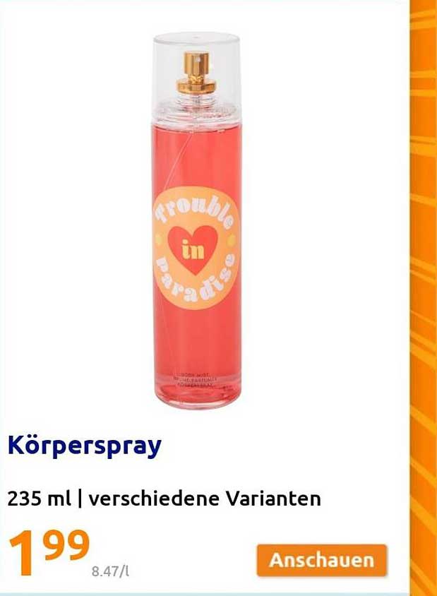 Körperspray Angebot bei Action - 1Prospekte.de